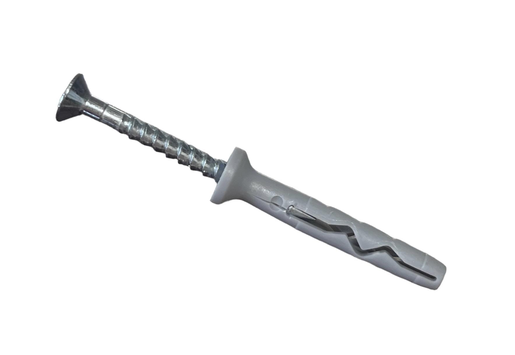 Diblu cu surub, cap inecat, 6 x 40 mm • Silvesrom • Materiale de ...